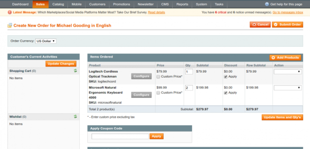 Admin Add Products To Order From Csv File Ecommerce Extensions